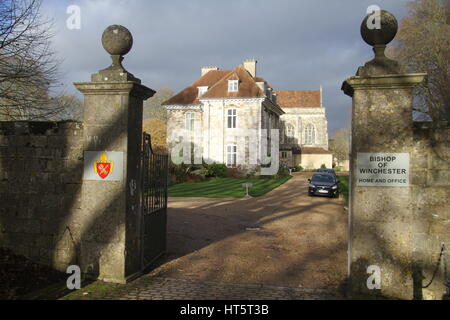 Wolvesey Palace, official residence of the Bishop of Winchester ...