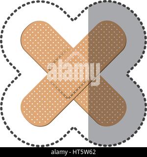 vector set of band aids. medical plasters of different colors. adhesive ...