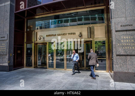 American Express Tower, Three World Financial Center in Manhattan Stock ...