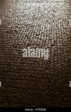 road paved with setts Stock Photo - Alamy
