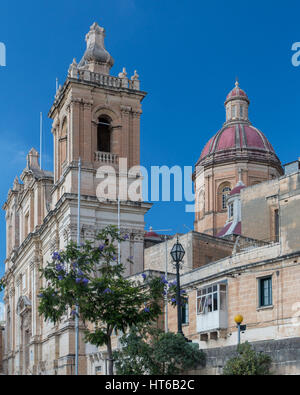 Malta, Birgu Vittoriosa, Church of Saint Lawrence of Birgu built in ...