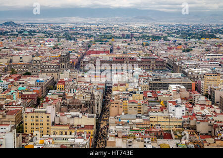 Mexico City, Mexico aerial Stock Photo - Alamy
