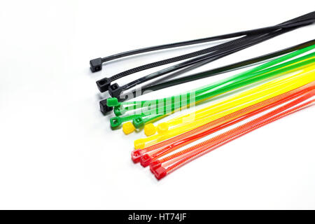 A cable tie or tie-wrap, also known as a hose tie, or zip tie Stock ...