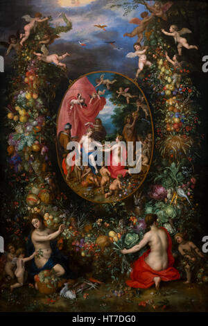 Jan Brueghel and Hendrick van Balen - The Marriage of the Goddess of the Sea, Thetis, and King ...