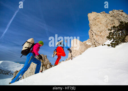 Alpinists Are Walking In Mountains At Slovakia Stock Photo - Alamy