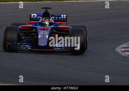 Montmelo, Spain. 7th Mar, 2017. Joylon Palmer (Renault), during day one ...