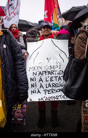 Brussels, Bxl, Belgium. 8th Mar, 2017. Polish women, feminists and ...