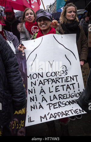 Brussels, Belgium. 08th Mar, 2017. Polish women, feminists and ...