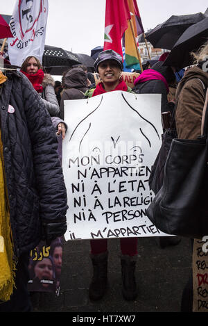 Brussels, Belgium. 08th Mar, 2017. Polish women, feminists and ...