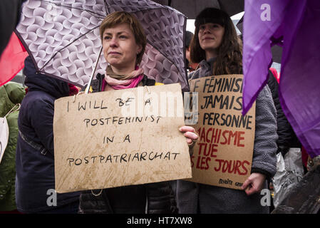 Brussels, Belgium. 08th Mar, 2017. Polish women, feminists and ...