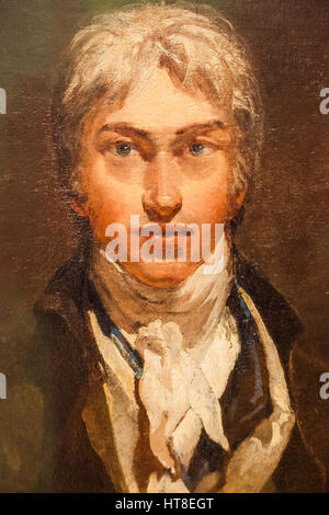 JMW Turner, portrait. Self portrait of the artist Joseph Mallord ...