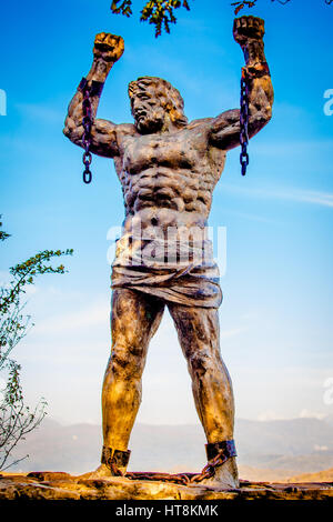 SOCHI, RUSSIA - OCTOBER 22, 2016: Statue of Unbound Prometheus with ...