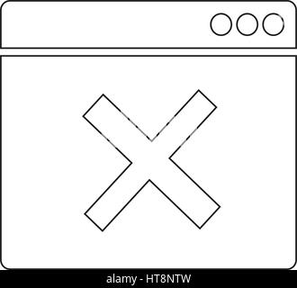 delete window icon illustration idesign Stock Vector Image & Art - Alamy