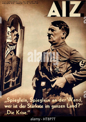 Mirror reflection Adolf Hitler - Nazi Germany A.I.Z. Berlin Second ...