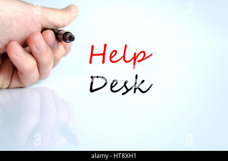 Help desk text concept Stock Photo - Alamy