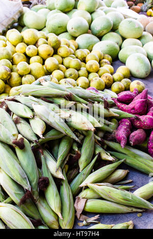 The San Ignacio market in Belize is loaded up with all types of fresh ...
