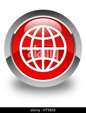 Red Earth icon Stock Photo - Alamy