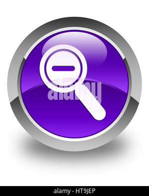 Zoom out icon isolated on 3d blue round button abstract illustration ...