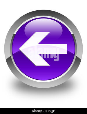 Back isolated on glossy purple round button abstract illustration Stock ...