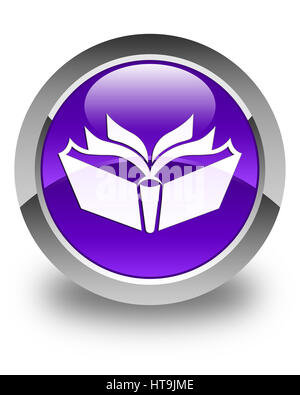 Translation isolated on glossy purple round button abstract ...