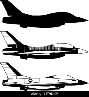 Tactical fighter jet, military aircraft isolated on white background ...