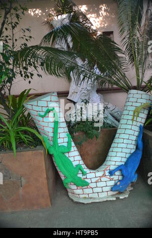 Hotel Deep forest garden, Puerto Princesa, Palawan, Philippines Stock ...