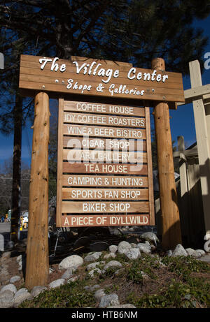 Center of Idyllwild sign. Idyllwild, California Stock Photo - Alamy
