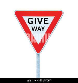 give way priority road sign yellow diamond german germany deustch Stock ...