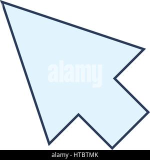 Arrow pointer or click button vector icon of arrow web cursor pointer clicking Eps 10 Stock ...