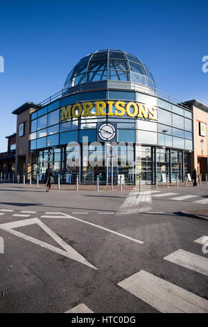 Morrisons supermarket , Saxon Street , Denton Stock Photo - Alamy