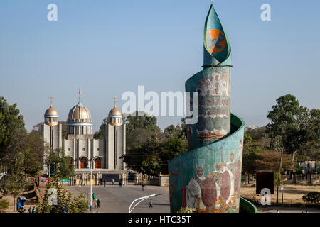 The Monument To The Sidama People, Hawassa, Ethiopia Stock Photo - Alamy