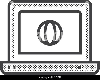 dotted Computer 3D print icon Stock Vector Image & Art - Alamy