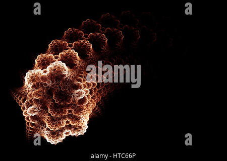 Micro organism. Abstract background. Isolated on black background Stock ...
