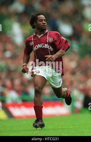 JOSE QUITONGO HEART OF MIDLOTHIAN FC 07 February 1999 Stock Photo - Alamy