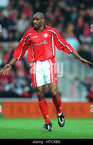 BRIAN DEANE MIDDLESBROUGH FC 30 October 1999 Stock Photo - Alamy