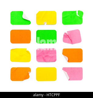 Torn tag label Stock Photo - Alamy
