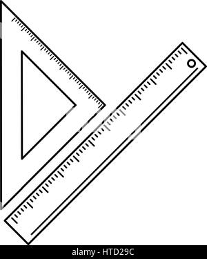Triangle Ruler vector thin line concept icon or design element Stock Vector Image & Art - Alamy