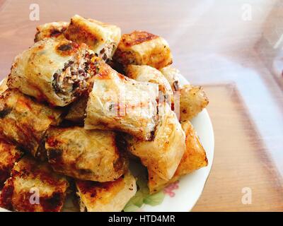 Fried spring rolls for Tet holiday in vietnam Stock Photo - Alamy