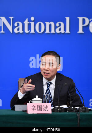 Beijing, China. 12th Mar, 2025. This photo taken on March 12, 2025 ...