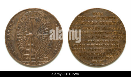 The Great Wheel Medallion 1902 Stock Photo - Alamy