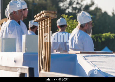 Jerusalem, Israel. A group of Cohanim (Members of Levi Tribe) and ...