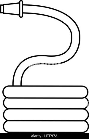 Garden hose icon. Outline garden hose vector icon for web design ...
