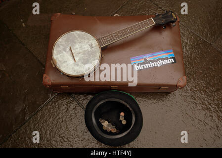 Lee Partridge actor and George Formby tribute act and busker Stock ...