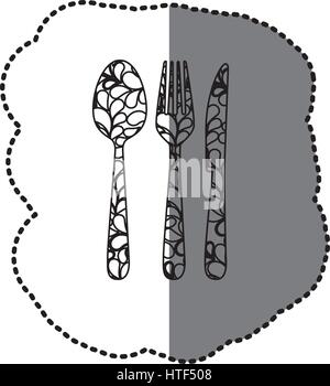 contour cutlery tools icon Stock Vector Image & Art - Alamy