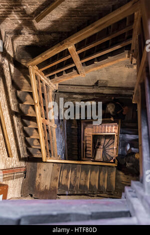 Bologna - Stairs of Torre Asinelli Stock Photo - Alamy