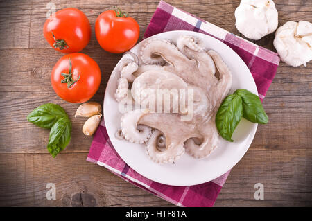 squid octopus cephalopod food edible fresh eat produce marine wet diet ...