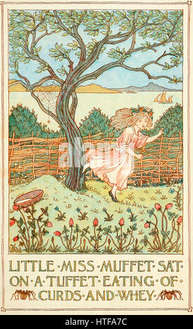LITTLE MISS MUFFET nursery rhyme Stock Photo - Alamy