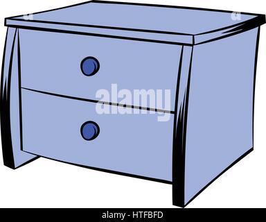 Closet icon in cartoon style isolated on white background. Furniture ...