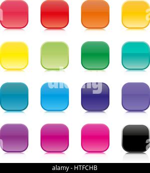 Set of square buttons with rounded corners depicting car workshop tool ...
