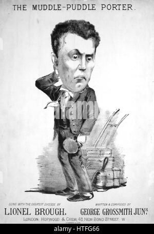 Music cover, The Muddle-Puddle Porter, written and composed by George ...